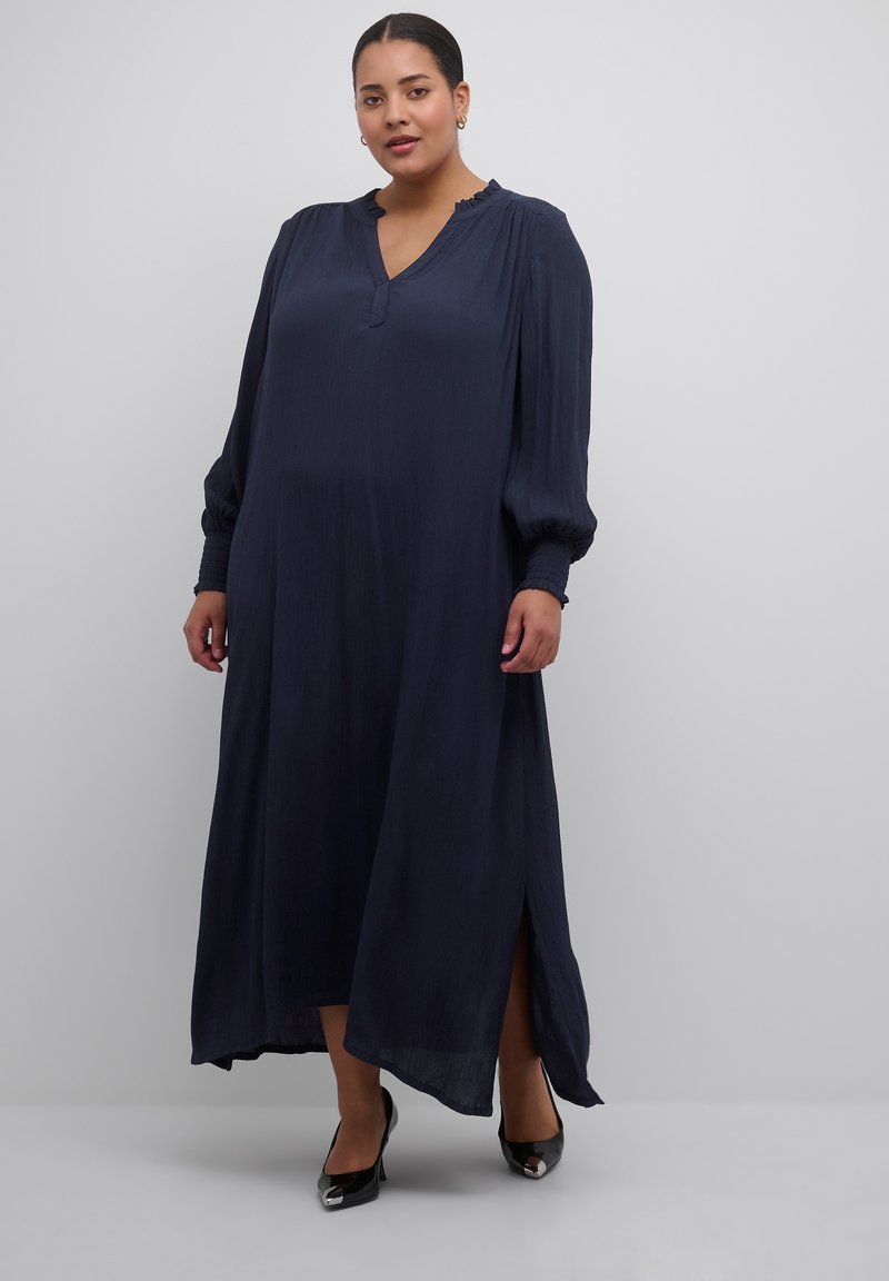 Kaffe Curve MIRIAM AMI - Maxi dress - midnight marine/dark blue ...