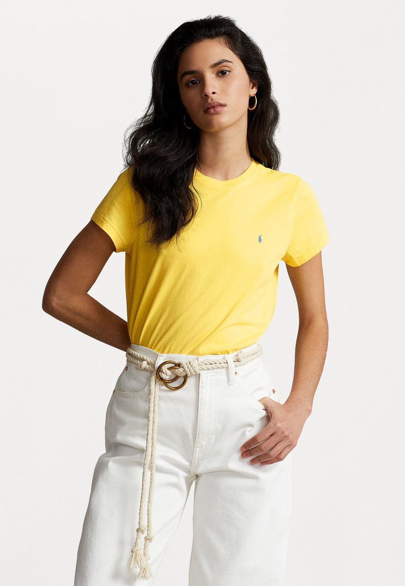 Polo Ralph Lauren NEW SHORT SLEEVE - Basic T-shirt - sunfish yellow/yellow - Zalando.ie