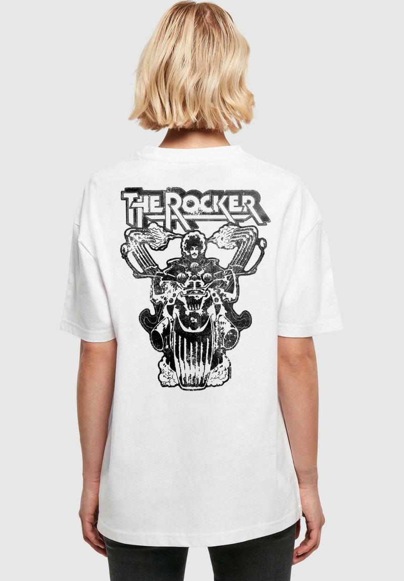 Merchcode THIN LIZZY - LOGO ROCKER BOYFRIEND - Print T-shirt - white ...