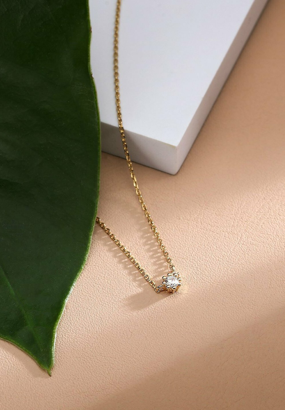 Live Diamond Necklace gul guld gold coloured Zalando