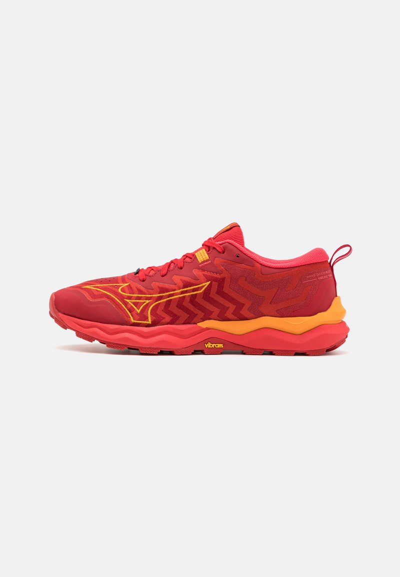 Mizuno WAVE DAICHI 8 GTX - Pantofi alergare trail - cayenne/citrus/salsa/roșu - Zalando.ro