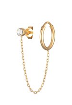 Elli PIERCING CHAIN HOOP - Øreringe - gold/guldfarvet - Zalando.dk
