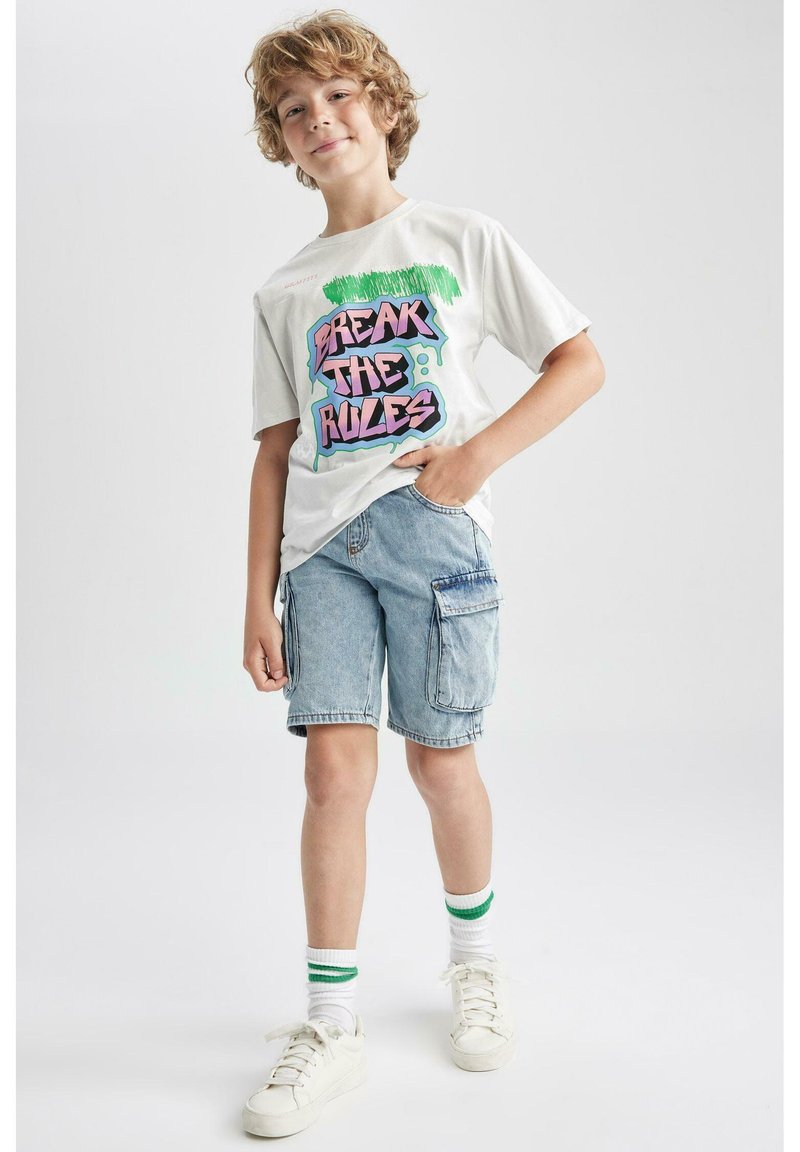 Defacto Denim Shorts Blue Light Blue Zalando De