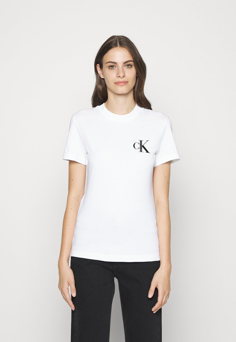 Calvin Klein Jeans Institutional Tee T Shirt Basic Bright White