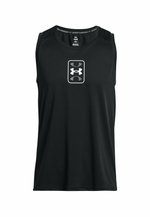 Under Armour UA HOOPS PERFORMANCE - Top - black / black / white/black ...