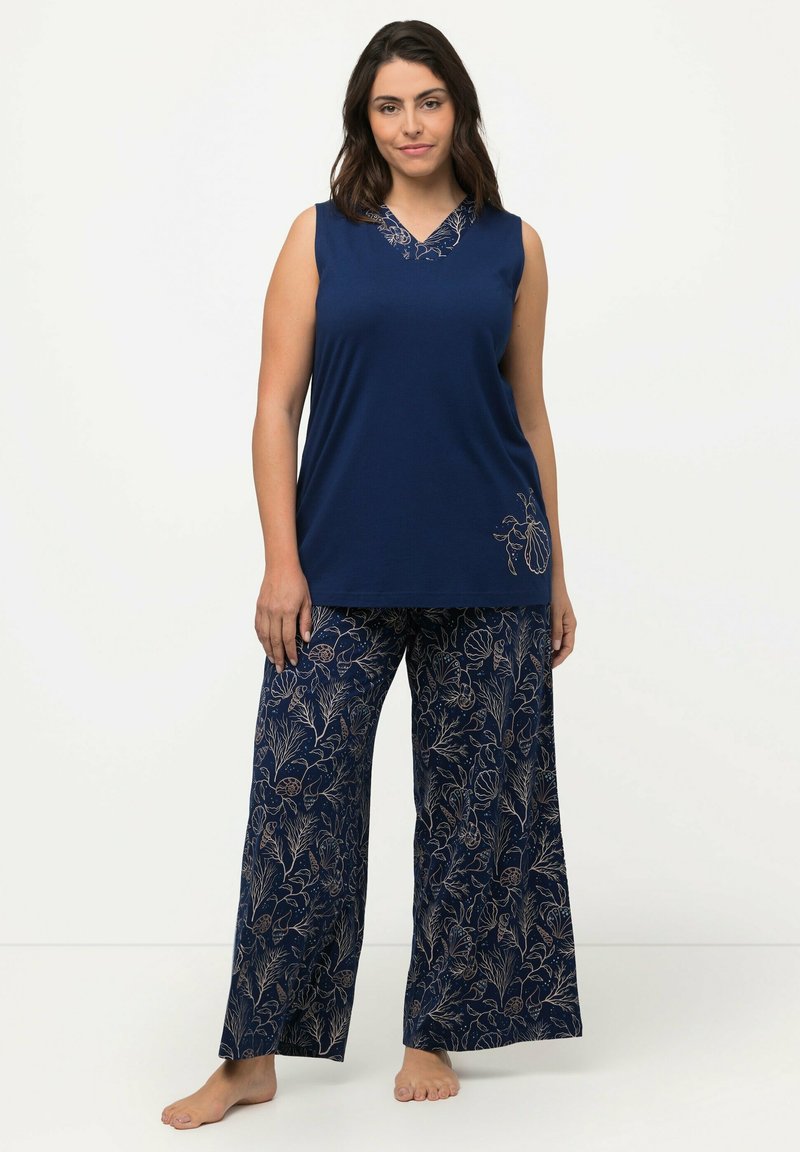 Ulla Popken Pyjama - dark blue/donkerblauw - Zalando.nl