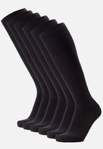 Ciocca 6 PACK STRETCH - Knee high socks - black - Zalando