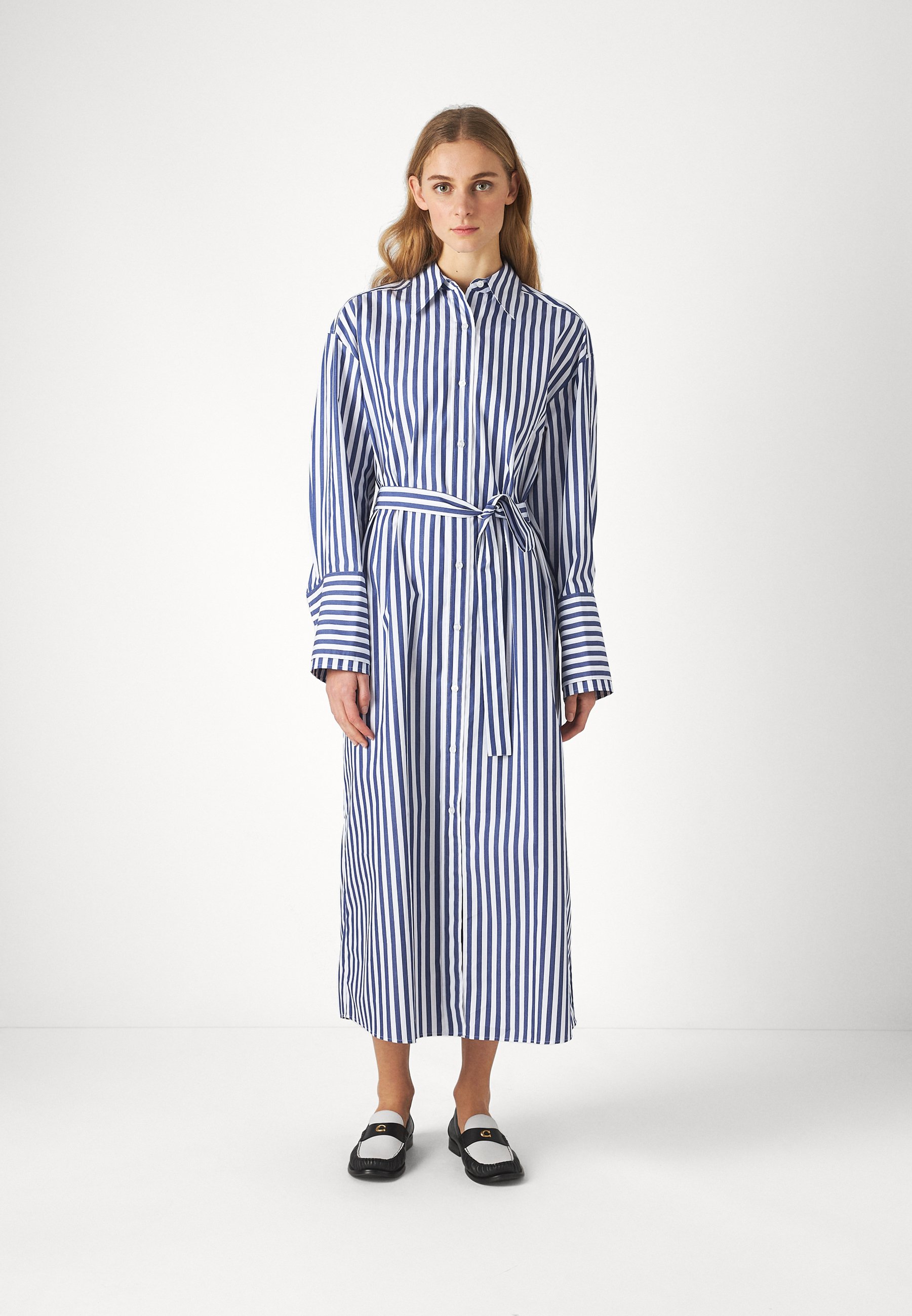 HUGO KENEYTA Robe longue blue white bleu ZALANDO.FR