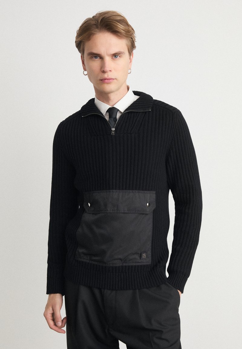 HUGO SYBER - Jumper - black - Zalando.ie