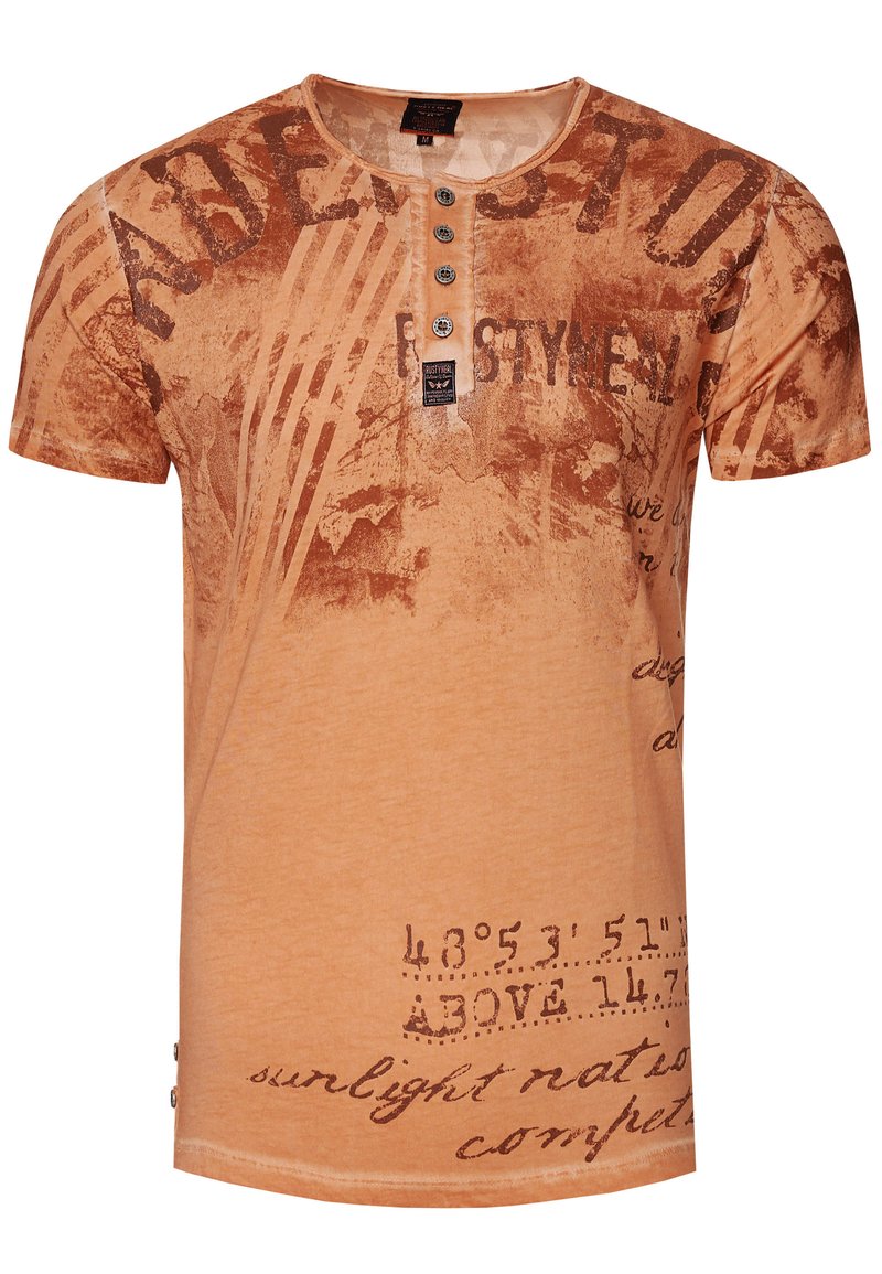 Rusty Neal T-Shirt print - camel - Zalando.de