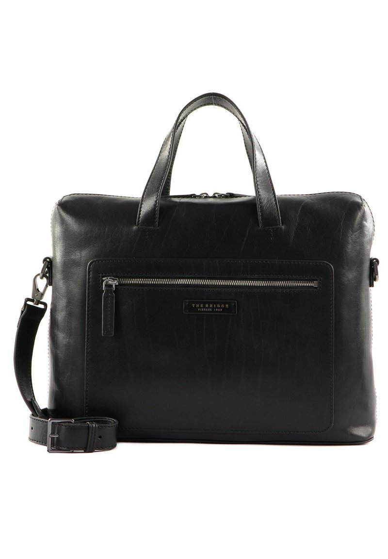 The Bridge ALBERTO - Briefcase - nero abb rutenio scuro/black - Zalando