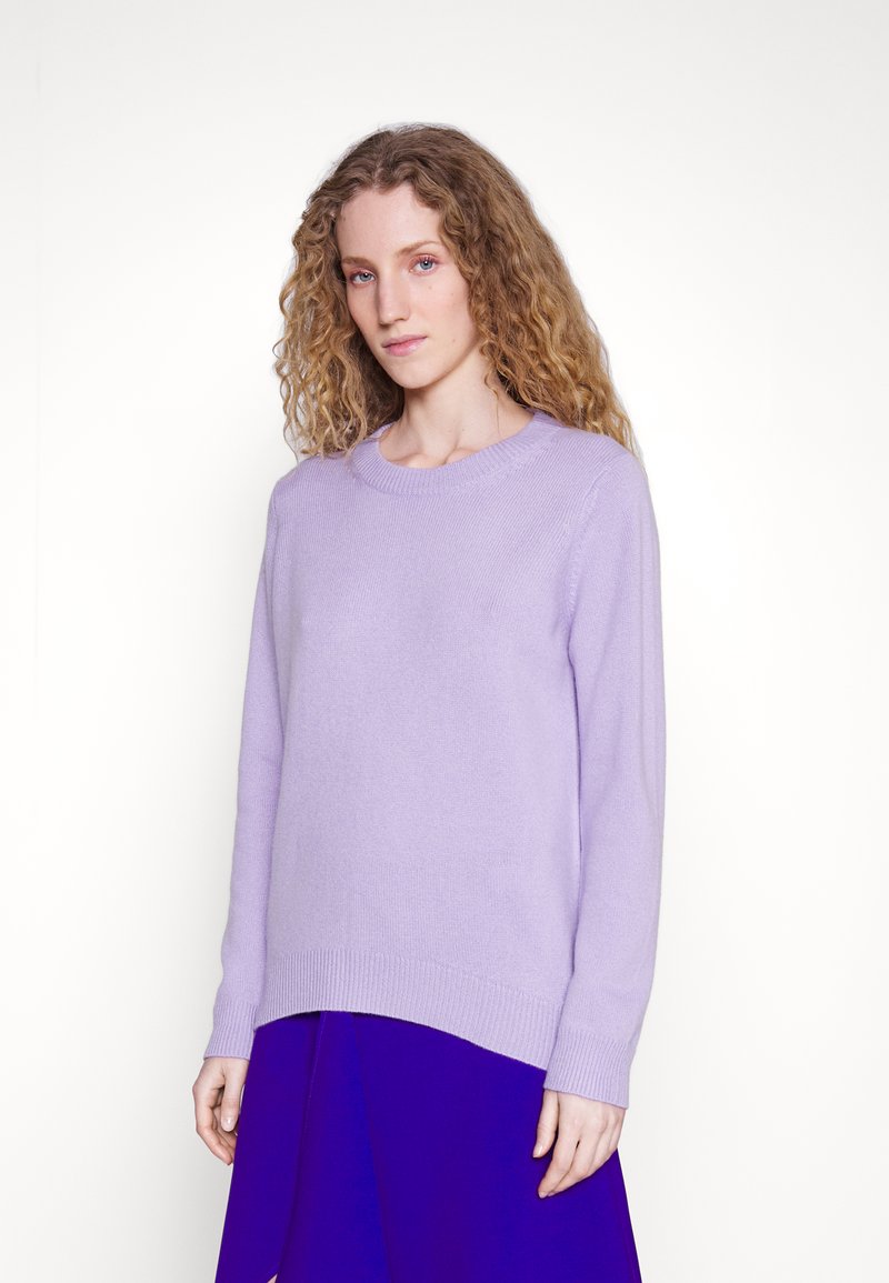 Davida Cashmere STRAIGHT O NECK - Strickpullover - lavender/flieder ...