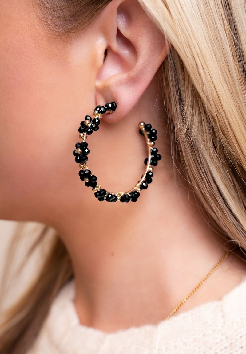 My Jewellery LARGE WITH FLOWERS - Ohrringe - gold coloured/goldfarben ...