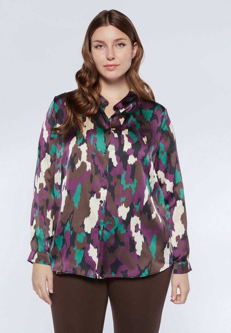 Fiorella Rubino MIT CAMOUFLAGE - Hemdbluse - viola/lila - Zalando.de