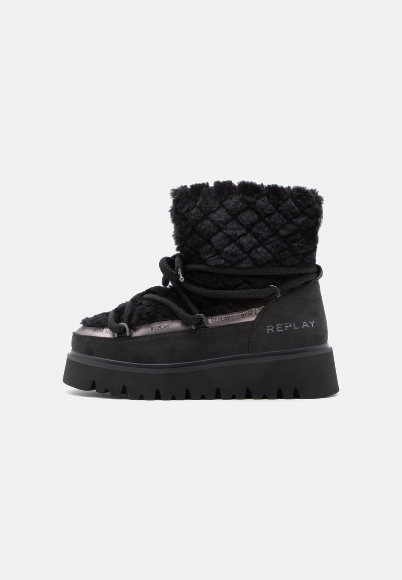 Replay MELROSE - Winter boots - black - Zalando.co.uk