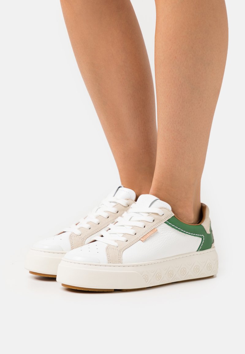 Tory Burch LADYBUG - Sneakers - white/green/frost/vit - Zalando.se