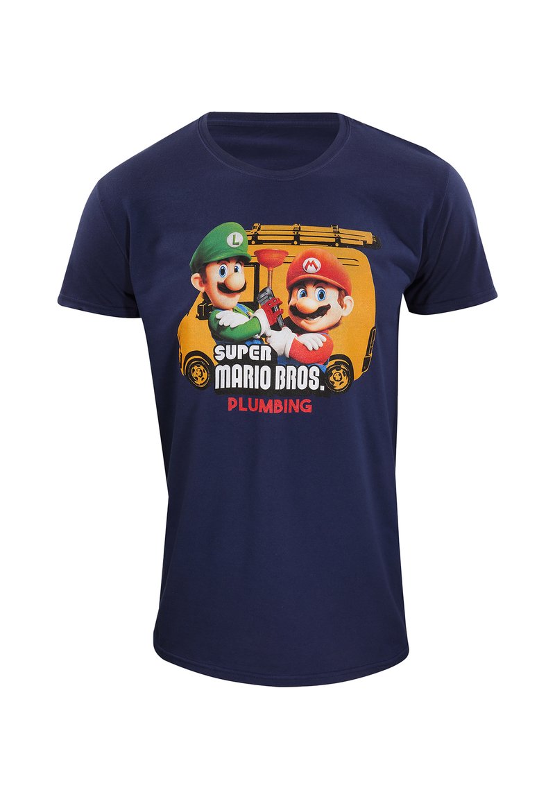 Henry Tiger SUPER MARIO BROS PLUMBING - T-Shirt print - navy blue ...