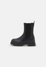 Even&Odd Wide Fit Platform-saappaat - black/musta - Zalando.fi