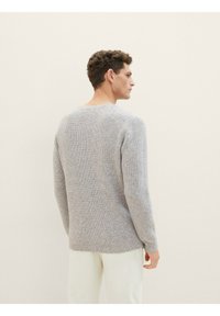 TOM TAILOR Strickpullover - grey heather melange/grau - Zalando.de