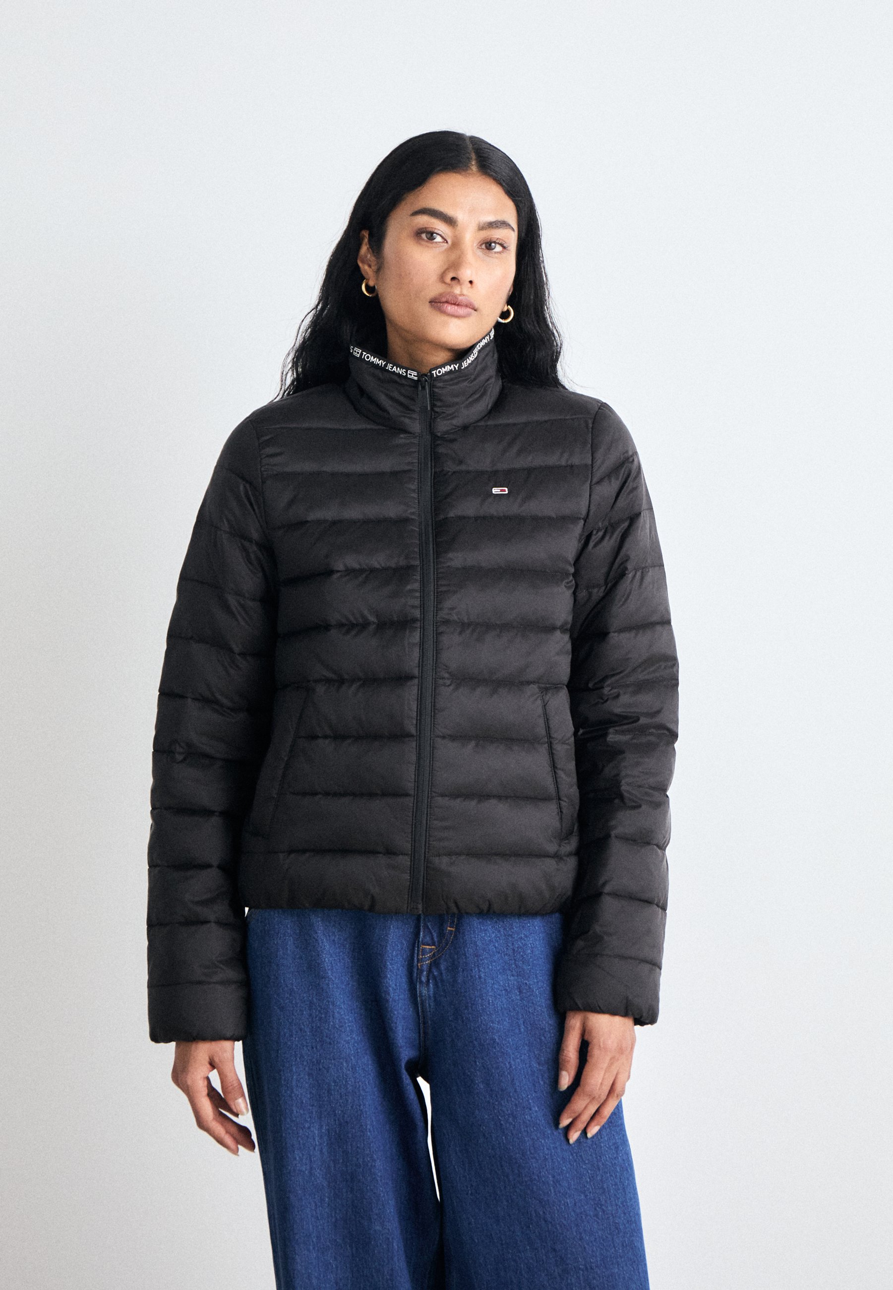 Tommy jeans quilted zip through jacket store