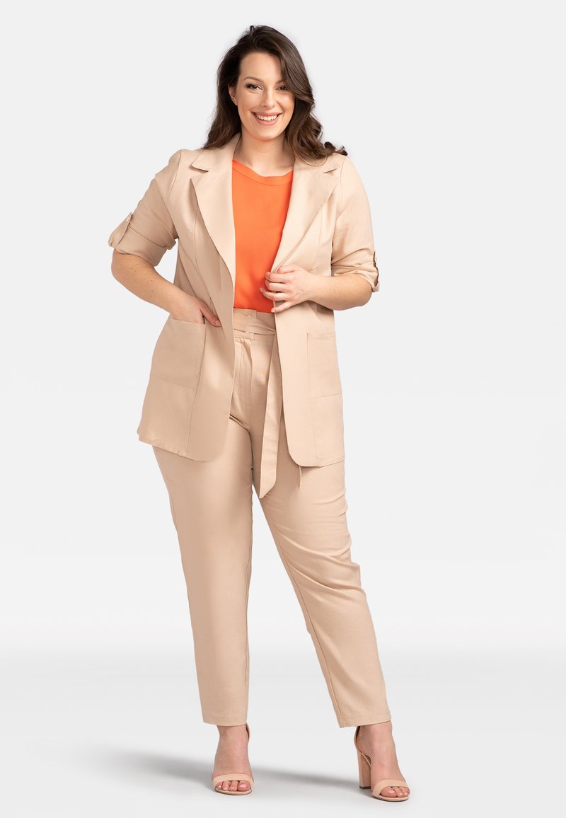 KARKO KOSTA - Krótki płaszcz/beżowy - Zalando.pl