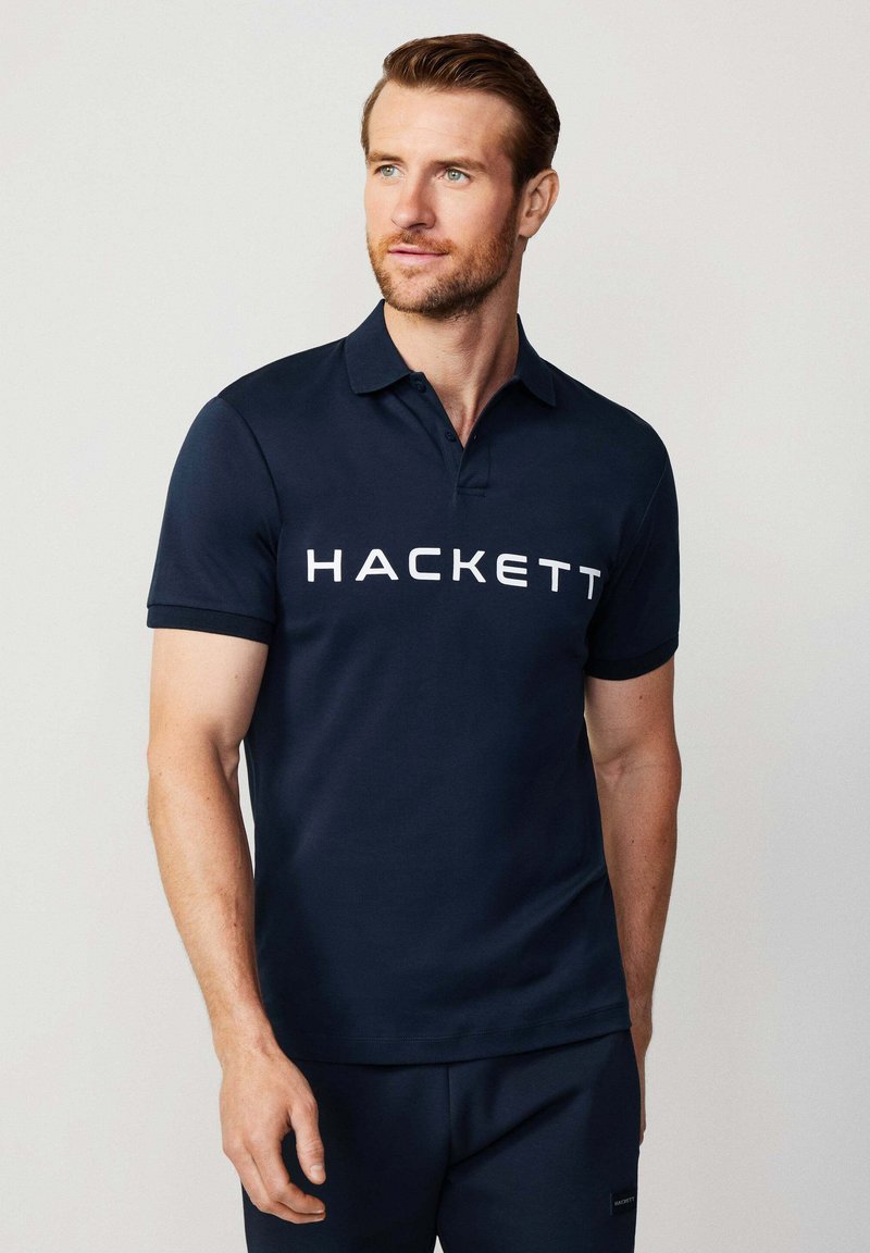 Hackett London ESSENTIAL - Polo - navy white/bleu marine - ZALANDO.FR