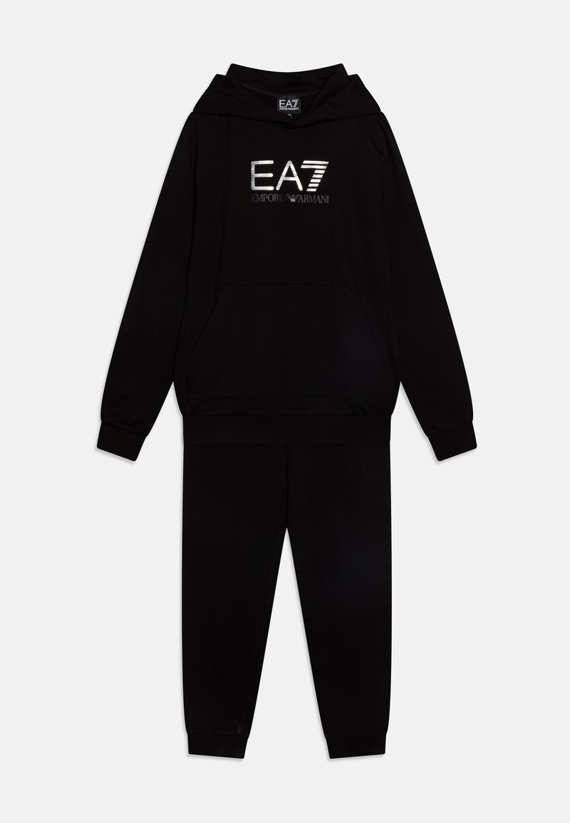 EA7 Emporio Armani TUTA SPORTIVA UNISEX SET - Tracksuit - black ...