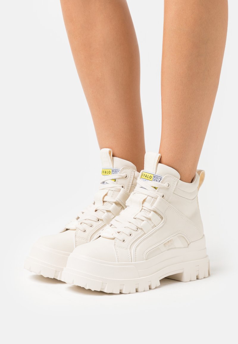 Buffalo ASPHA NC MID LACEUP - Snørestøvletter - offwhite - Zalando.dk