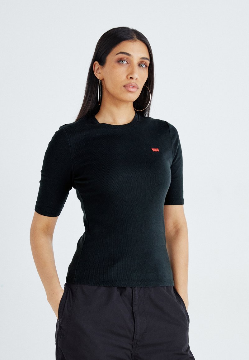 Levi's® LUCA SLIM TEE - T-Shirt basic - caviar/schwarz - Zalando.ch