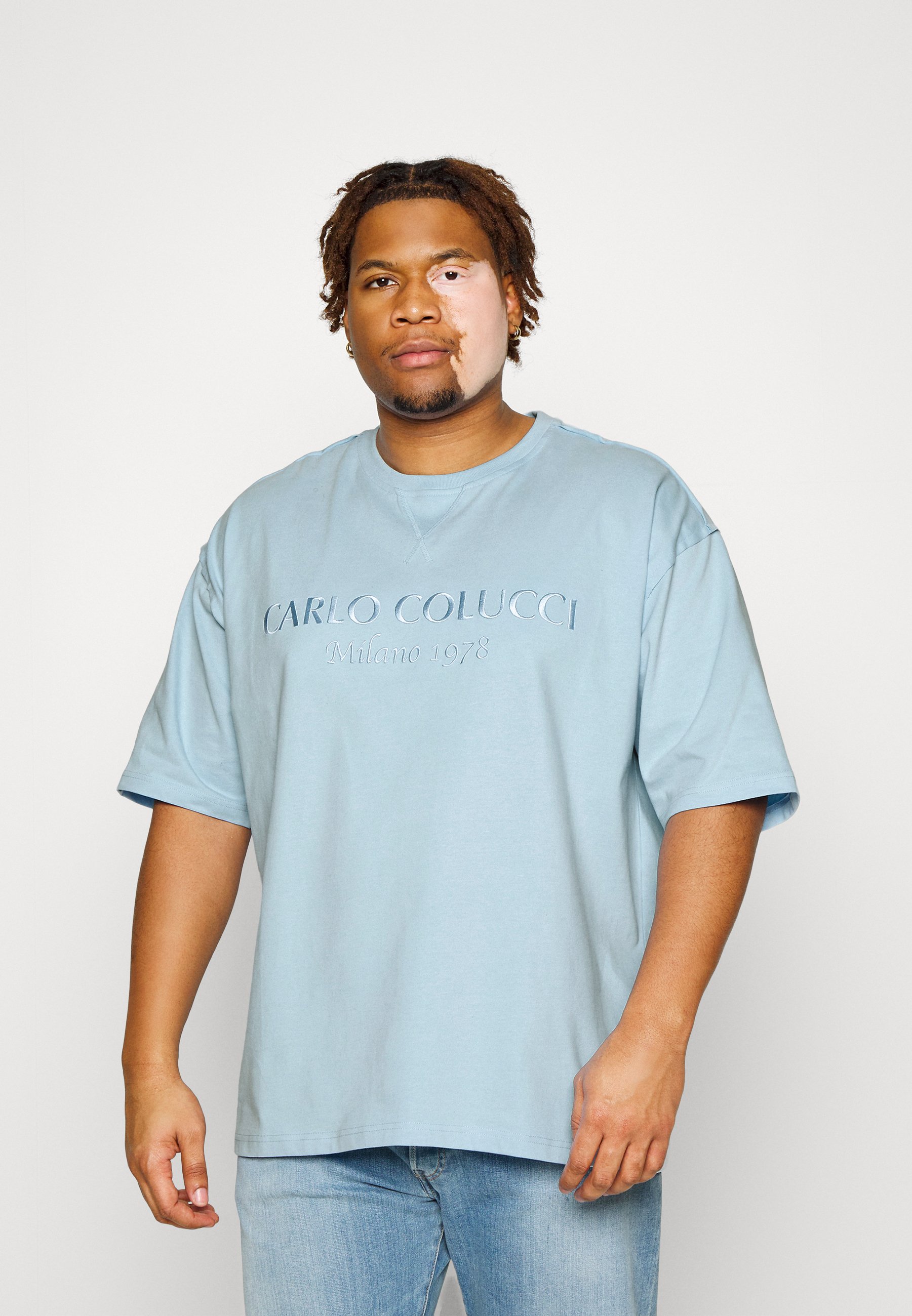 Carlo Colucci UNISEX - T-Shirt print - blue/blau - Zalando.ch