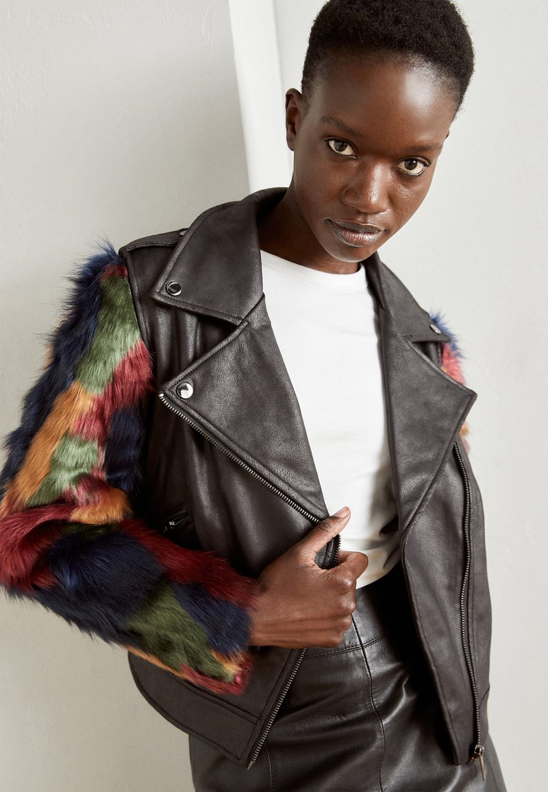 Desigual JACKET AUSTIN - Giacca in similpelle - black/nero - Zalando.it