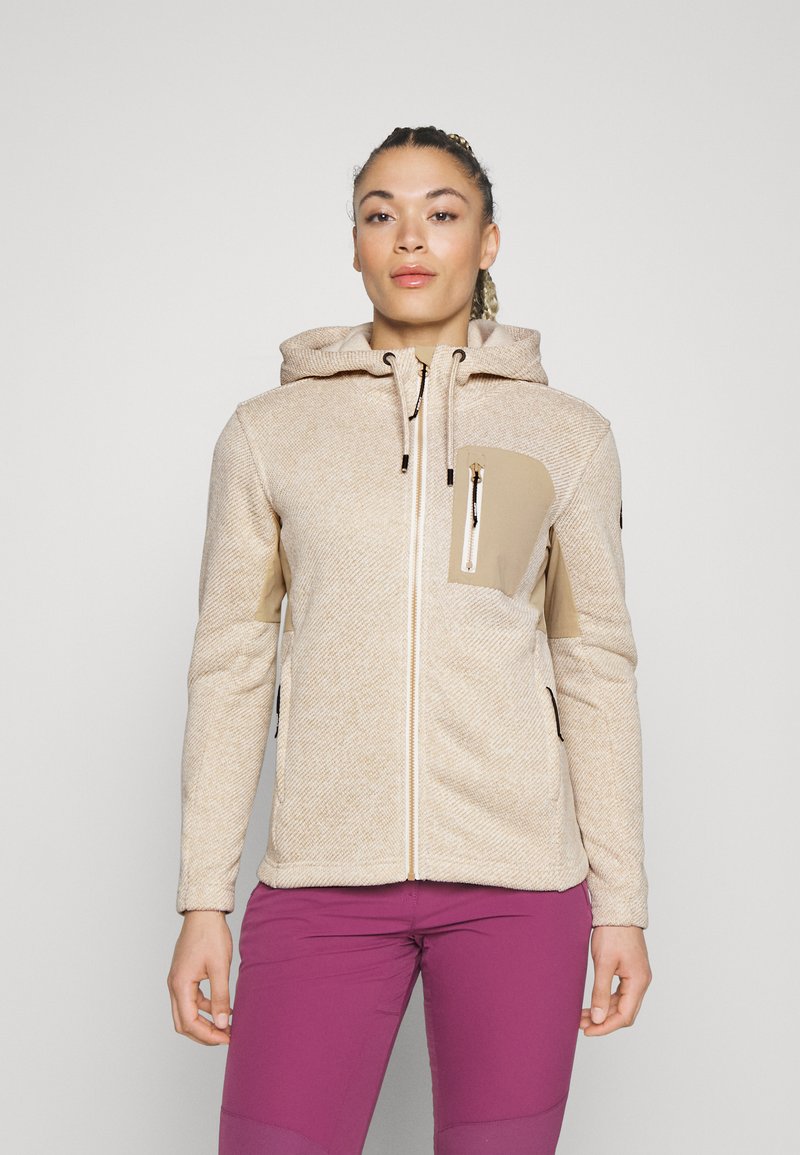 Icepeak MATTAWA - Zip-up sweatshirt - beige - Zalando.ie