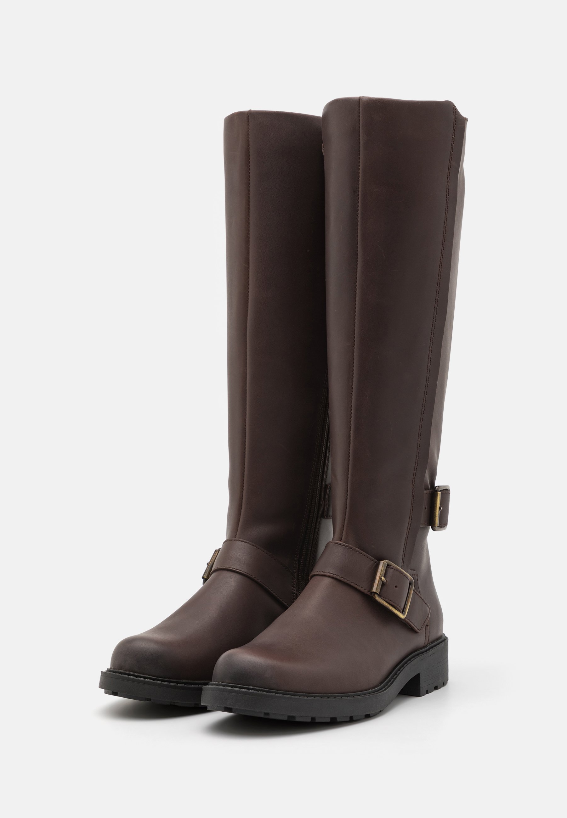 Clarks ORINOCO2 TALL Cowboy Biker boots dark brown Zalando