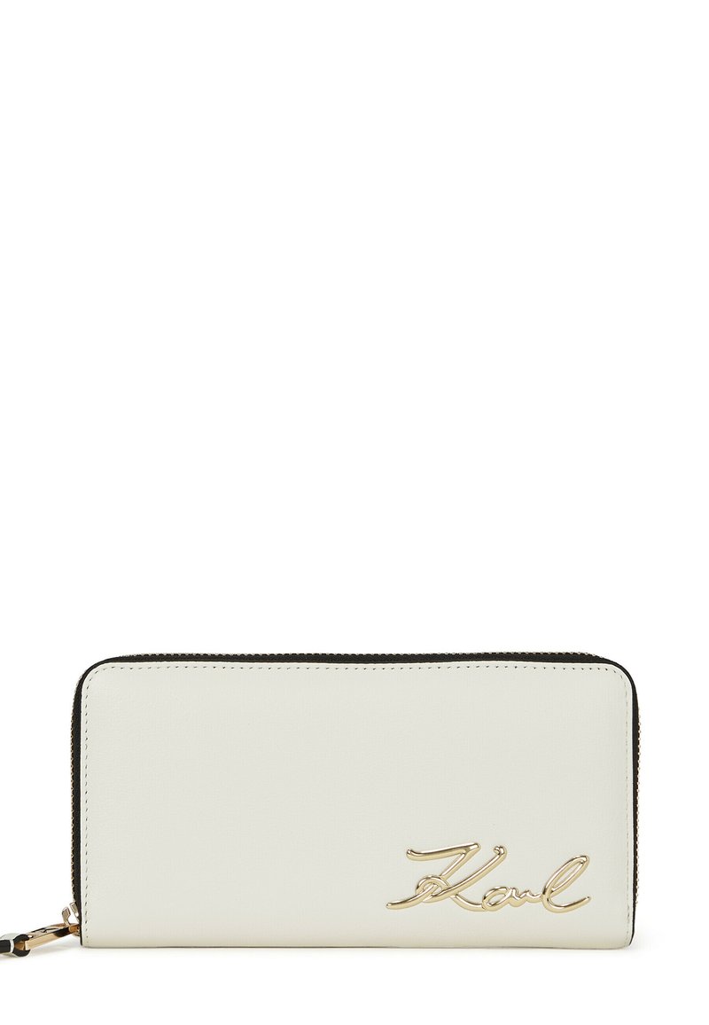 KARL LAGERFELD SIGNATURE CONTINENTAL - Wallet - off white/off-white ...