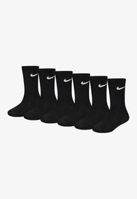 Nike Sportswear BASIC CREW 6 PACK - Strumpor - black/svart - Zalando.se