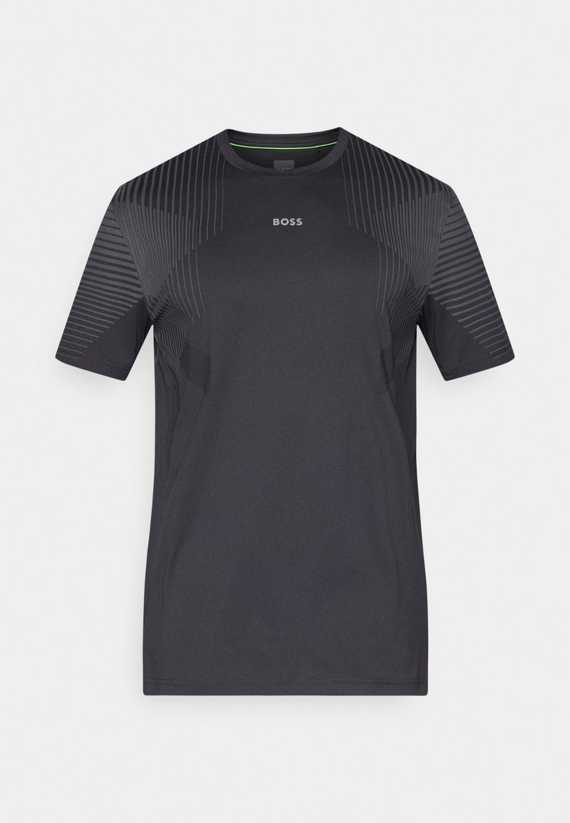 BOSS ACTIVE PUSH - Sports T-shirt - black - Zalando