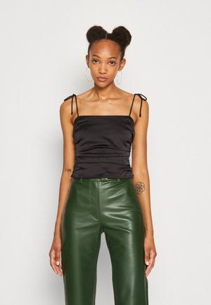 Hollister Co. RUCHED BUST - T-Shirt print - casual black/schwarz ...