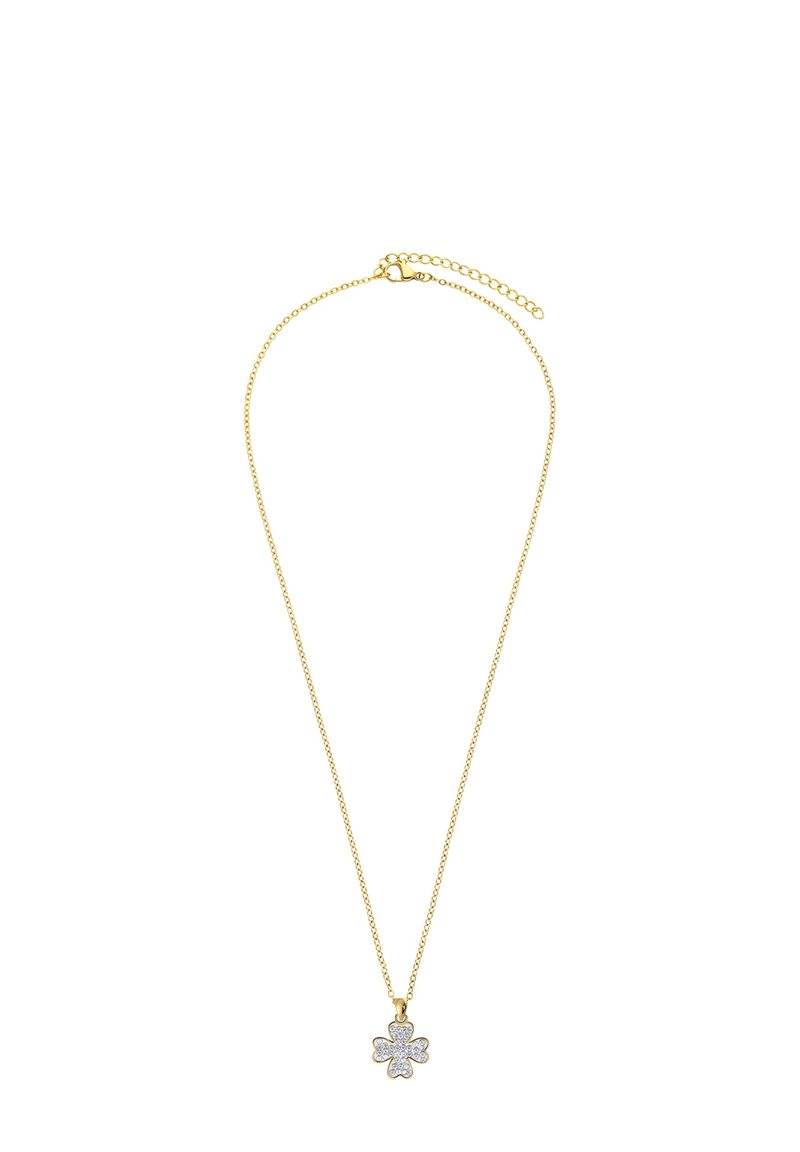 Lucardi SYMBOL CLOVER - Necklace - gold-coloured - Zalando