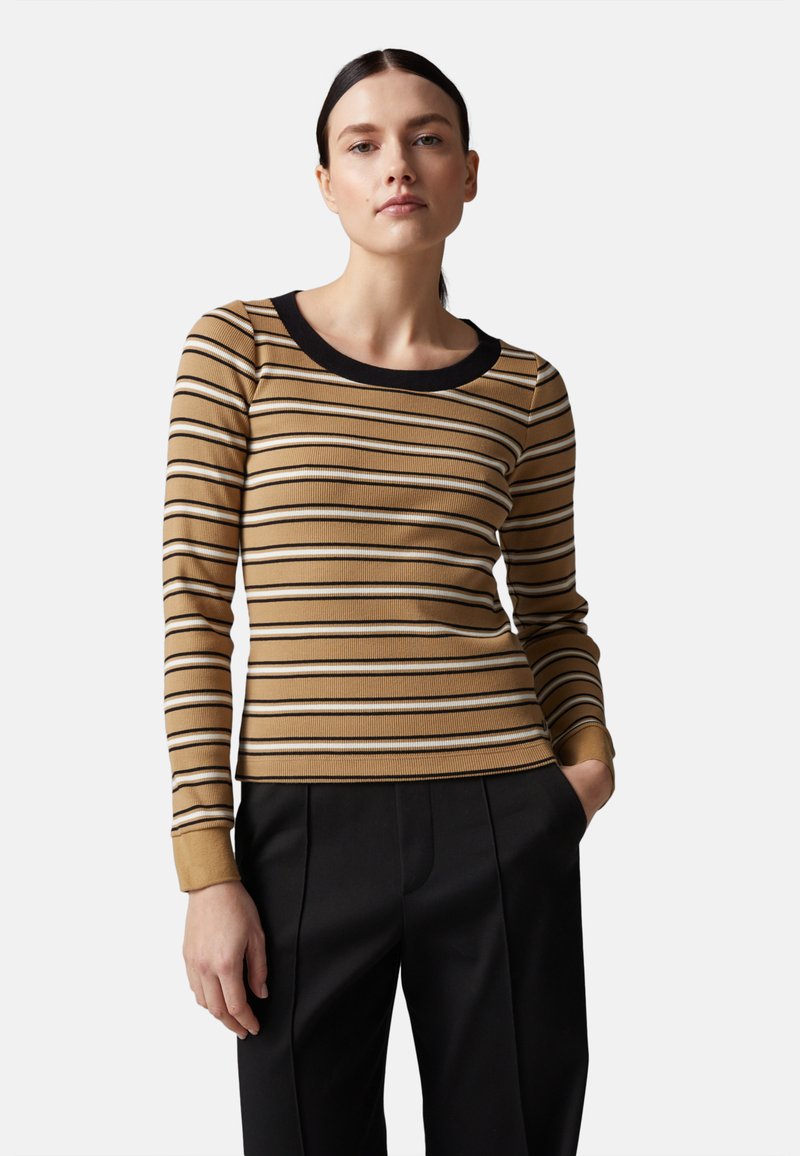 Bogner Langarmshirt - camel schwarz/schwarz - Zalando.at