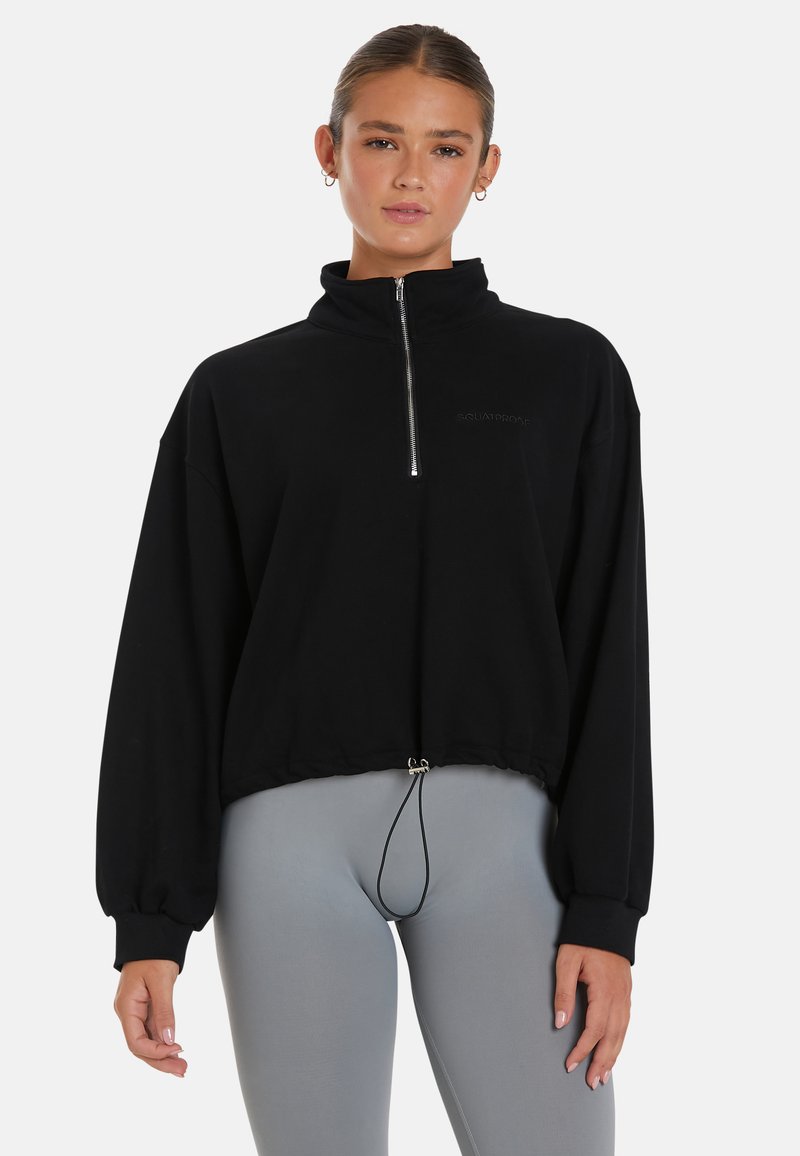 SQUATPROOF PULL STRING PUMP COVER HALF ZIP - Sweatshirt - black ...