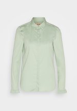 Mos Mosh MATTIE FLIP SHIRT - Button-down blouse - smoke green/light green - Zalando.de