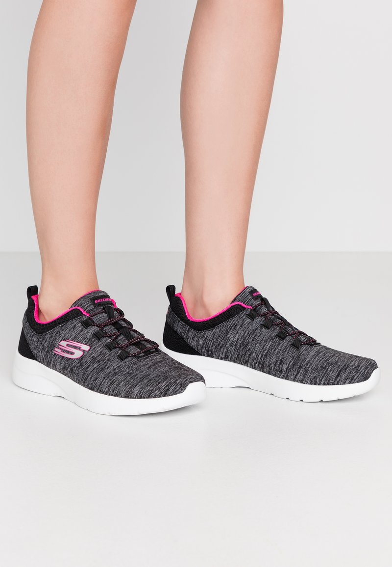 Skechers DYNAMIGHT 2.0 - Slipper - black/hot pink/schwarz - Zalando.de