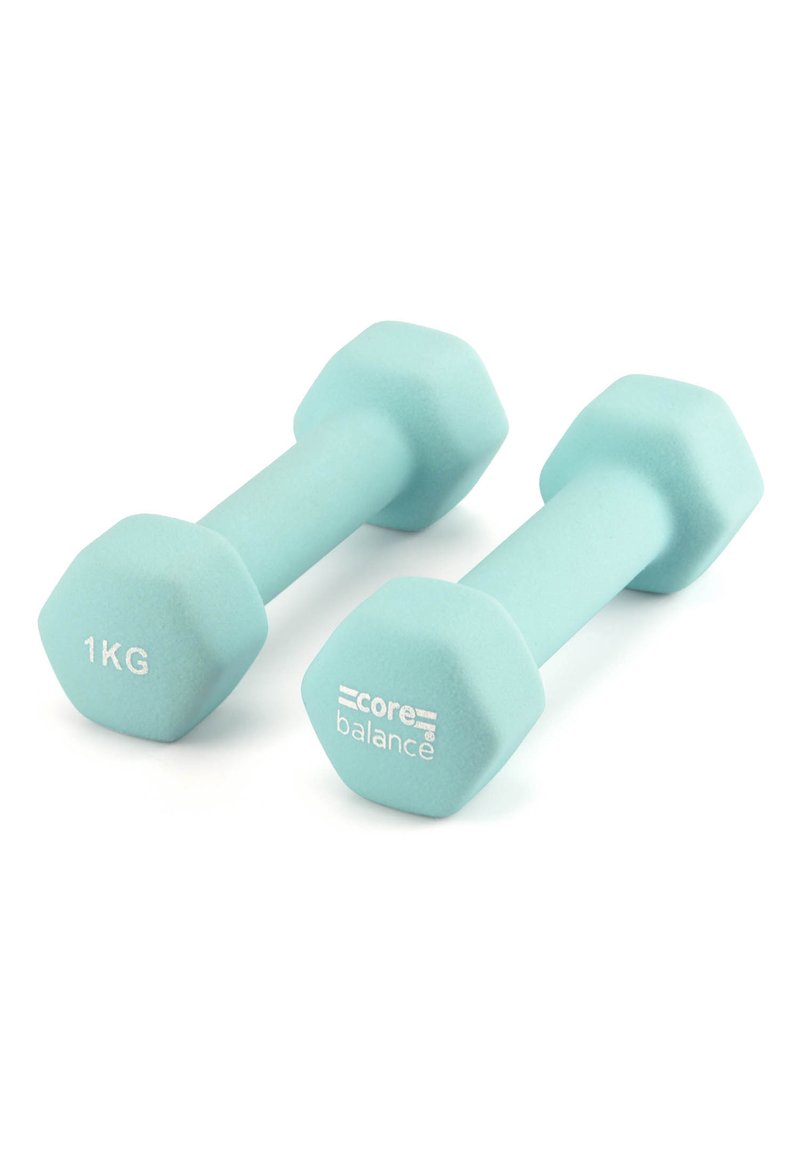 Core Balance HEX DUMBBELL - NEOPRENE 1KG - Fitness / Yoga - light blue ...