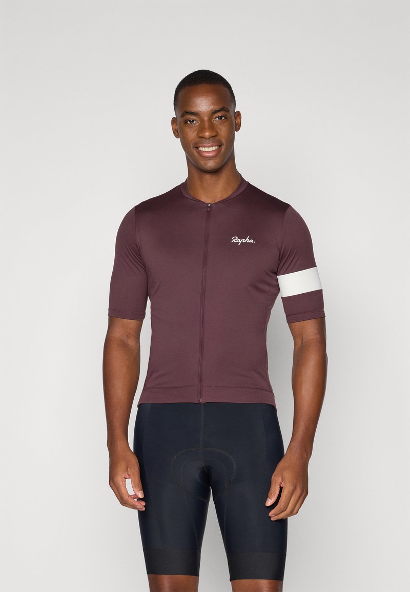 Rapha MENS CORE - Wielershirt - fudge/white alyssum/bordeauxrood ...