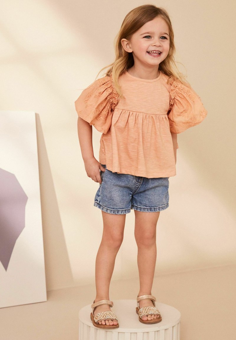 Next SHORT SLEEVE EMBROIDERED - REGULAR FIT - T-shirts print - rust ...