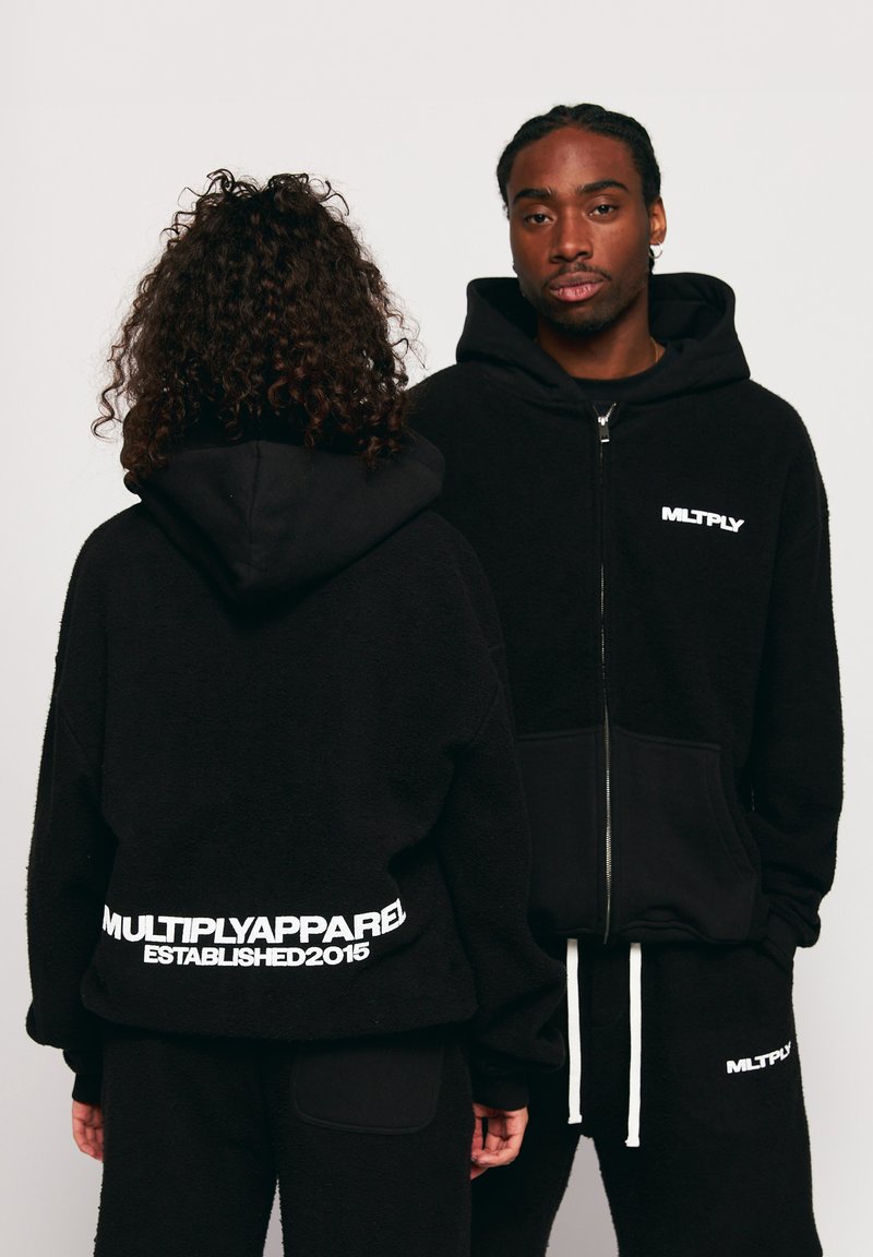 Multiply Apparel BRUSHED - Bluza rozpinana/czarny - Zalando.pl