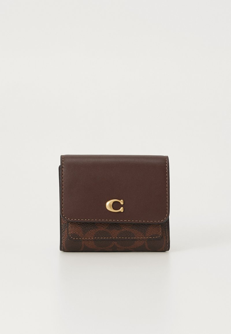 COACH MILA SMALL FLAP WALLET IN SIGNATURE CANVAS - Punge - maple ...