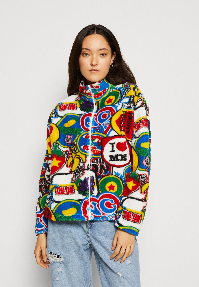 NEW girl ORDER FRUITY BADGE BORG JACKET - Forro polar - multi ...