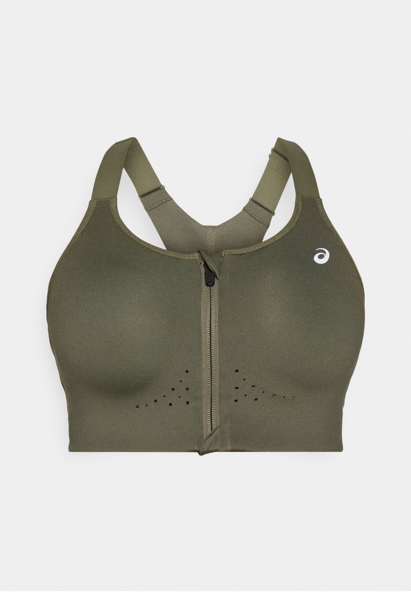 ASICS ROAD COMBINATION ZIP BRA - Sports-BH-er med mye støtte - dark ...