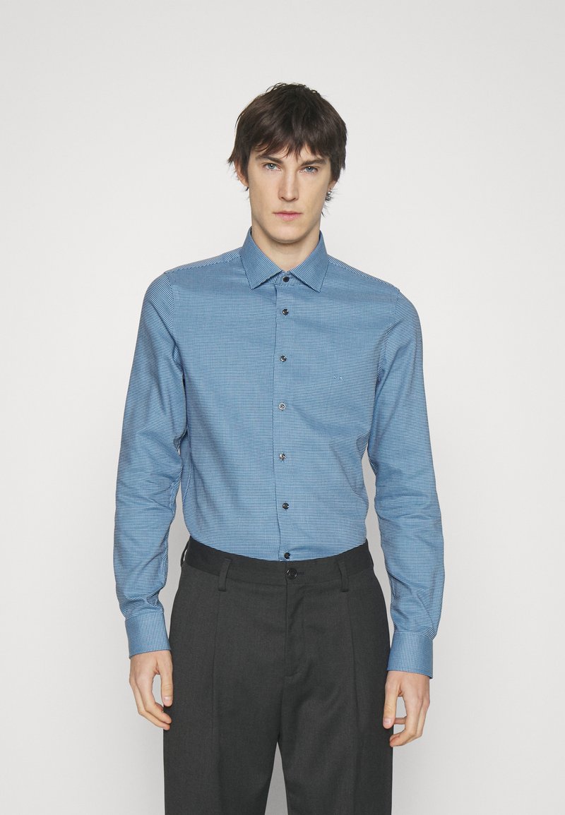Michael Kors MINI SQUARE DOBBY SLIM FIT SHIRT - Businesshemd - blue ...